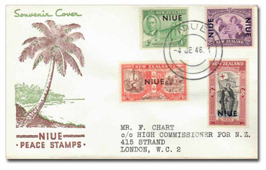 90-93 - 1946 Niue - Mystic Stamp Company