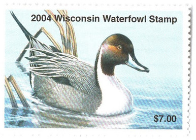 SDWI27 - 2004 Wisconsin State Duck Stamp - Mystic Stamp Company
