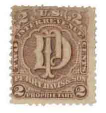 RS75b - 1871-77 1c Perry Davis & Son, Blue, Silk Paper - Mystic Stamp ...