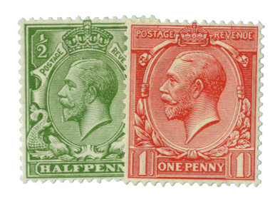 177-78 - 1913 Great Britain, "Brittania Rule the Waves" - Mystic Stamp ...