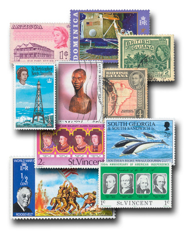MP2147 - 95 Different British America Stamps - Mystic Stamp Company