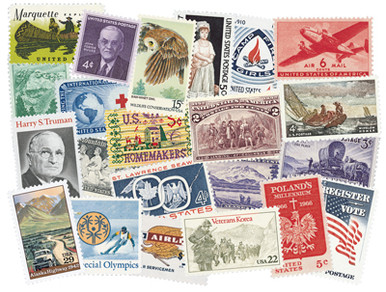 M7617 - 1/4 Pound Used US Commemoratives Off Paper - Mystic Stamp Company