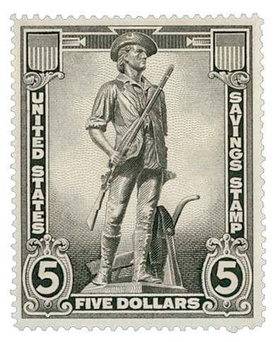 S5 - 1956 $5 Savings, Sepia - Mystic Stamp Company