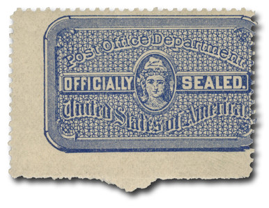OX12 - 1907 Post Office Seal - Perf 12, Bright Royal Blue - Mystic ...
