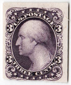 184-E5b - 1903 3c Washington Essay, Die on Proof Paper, Various Colors ...