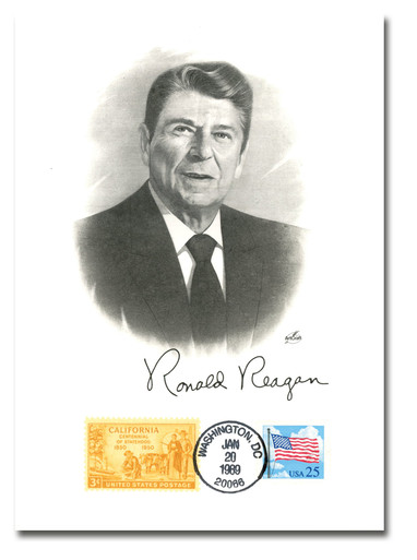 AC838 - 1989 Commemorating President Ronald Reagan's Last Day in Office ...