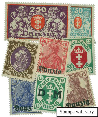 MP1370 - Danzig, 300 Different Stamps - Mystic Stamp Company