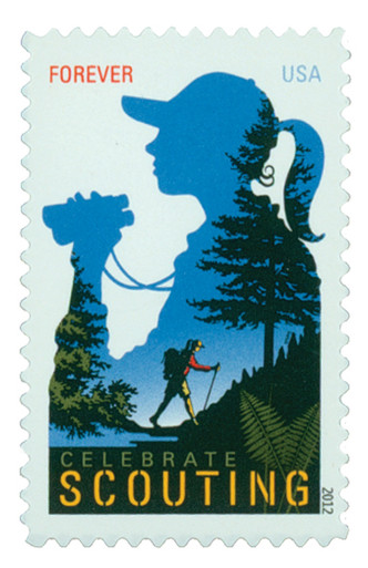 4691 - 2012 First-Class Forever Stamp - Celebrate Scouting: Girl Scouts ...