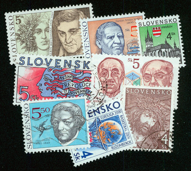 M4213 - Slovakia, 100 Different Stamps - Mystic Stamp Company