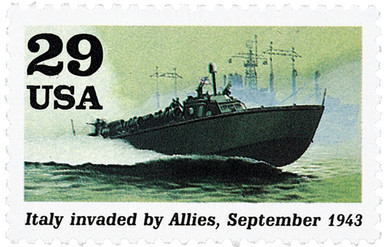 2765f - 1993 29c World War II: Italy Invaded by Allies - Mystic Stamp ...