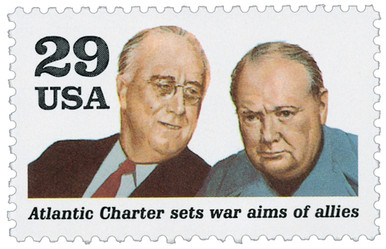 2559d - 1991 29c World War II: Atlantic Charter - Mystic Stamp Company