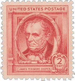 860 - 1940 2c Famous Americans Series: James Fenimore Cooper - Mystic ...