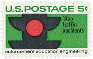 1272 - 1965 5c Traffic Safety - Mystic Stamp Company