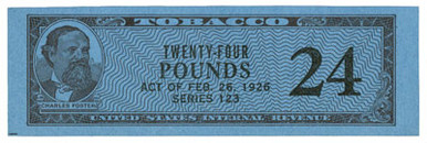 TF1071 - 1953, 24lb Tobacco Stamps - Series 123 - Mystic Stamp Company