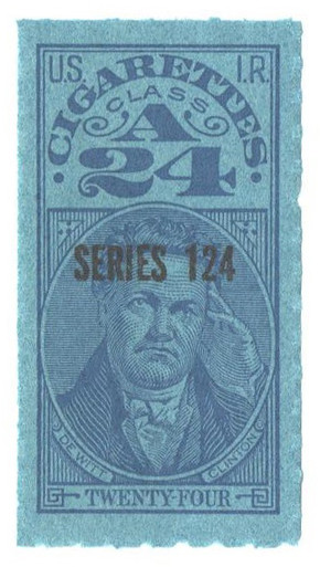 TA393a - 1954, 24 Cigarette Tax Revenue Stamps, Class A, Series 124 ...