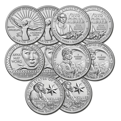 MCN140 - 2022 American Women Quarters, P and D Mints, Set of 10 ...
