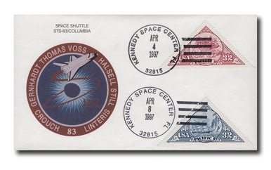 STS83 - STS-83 Launch and Return Cover - Mystic Stamp Company