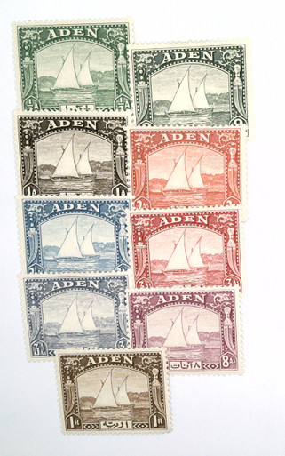 1-9 - 1937 Aden - Mystic Stamp Company