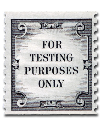 TD107d - 1962-86 Black, For Testing Purposes Only, Perf. 9.75 ...