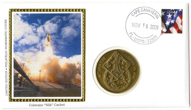STS129M - STS-129 Medallic Cover - Mystic Stamp Company