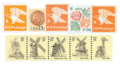 1734//43 - 1978-80 Definitive Stamps, Set of 10 - Mystic Stamp Company