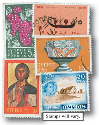 MP1360 - Cyprus, 700 Different Stamps - Mystic Stamp Company