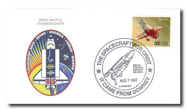 STS85L - STS-85 Launch Cover - Mystic Stamp Company
