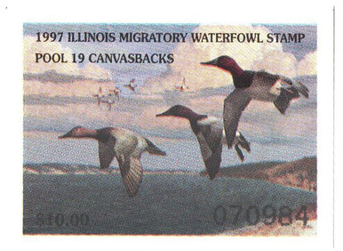 SDIL23 - 1997 Illinois State Duck Stamp - Mystic Stamp Company
