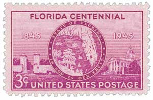 927 - 1945 3c Florida Statehood - Mystic Stamp Company