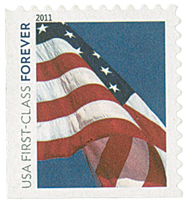 4560 - 2011 First-Class Forever Stamp - Flag Forever (Ashton Potter ...