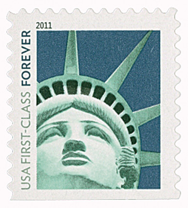 4561 - 2011 First-Class Forever Stamp - Lady Liberty (Sennett Security ...
