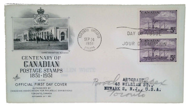 312 - 1951 Canada - Mystic Stamp Company