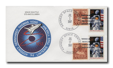 STS94 - STS-94 Launch and Return Cover - Mystic Stamp Company