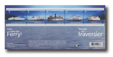 MFN546 - 2023 Let's Take the Ferry, Mint Sheet of 5, Canada - Mystic ...