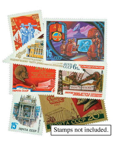 SUM81 - 1981 Soviet Union Year Set Mounts (109) - Mystic Stamp Company