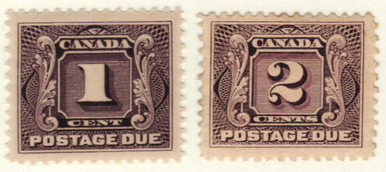 J1-2 - 1906 Canada - Mystic Stamp Company