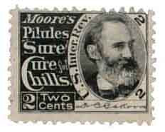 RS184b - 1871-77 2c Dr. C. C. Moore's Pilules Sure Cure Pills, Black ...