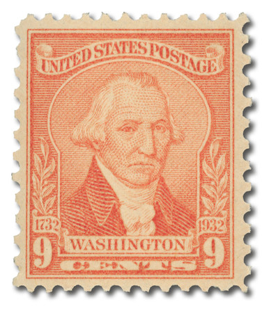 714 - 1932 9c Washington, Pale Red - Mystic Stamp Company