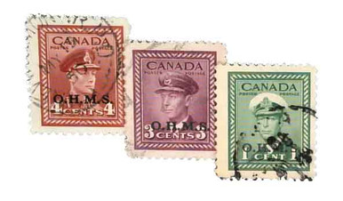 O1//4 - 1949-50 Canada - Mystic Stamp Company