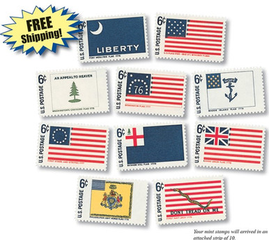 MH183 - Historic American Flags - Mystic Stamp Company