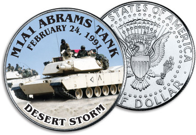 CNS30004 - JFK 50c M1A1 Abrams Tank - Mystic Stamp Company