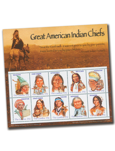 NL481 - Great American Indian Chiefs stamps - Mystic Stamp Company
