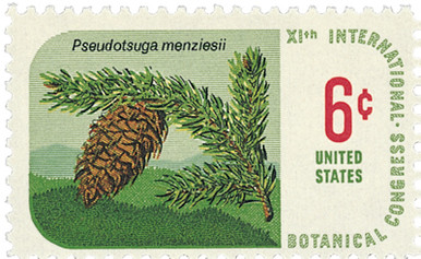1376 - 1969 6c Botanical Congress: Douglas Fir - Mystic Stamp Company