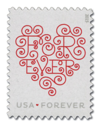 4956 - 2015 First-Class Forever Stamp - Love Series: White Forever ...