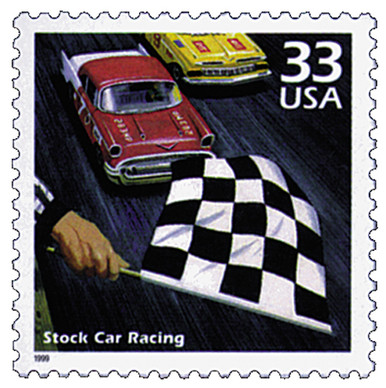 3187n - 1999 33c Celebrate the Century - 1950s: Stock Car Racing ...