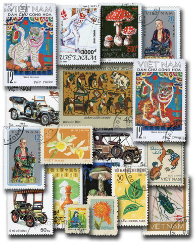 MP2189 - 240 Different Vietnam Stamps - Mystic Stamp Company
