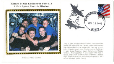 STS111R - STS-111 Return Cover - Mystic Stamp Company
