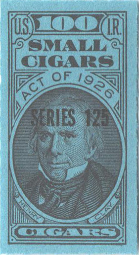 TD204a - 1955, 100 Small Cigar Revenue Tax Stamps - Series 125 - Mystic ...