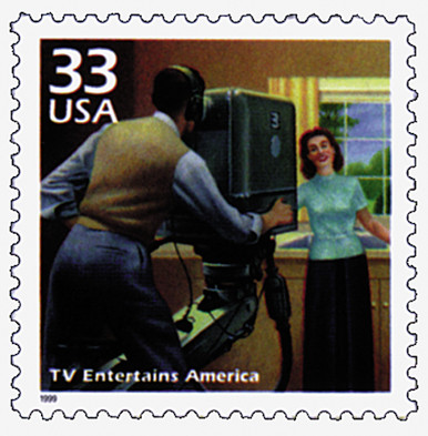 3186f - 1999 33c Celebrate the Century - 1940s: TV Entertains America ...