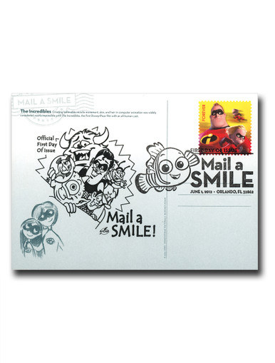 UX630 - 2012 32c Disney-Pixar Characters, The Incredibles, First Day ...